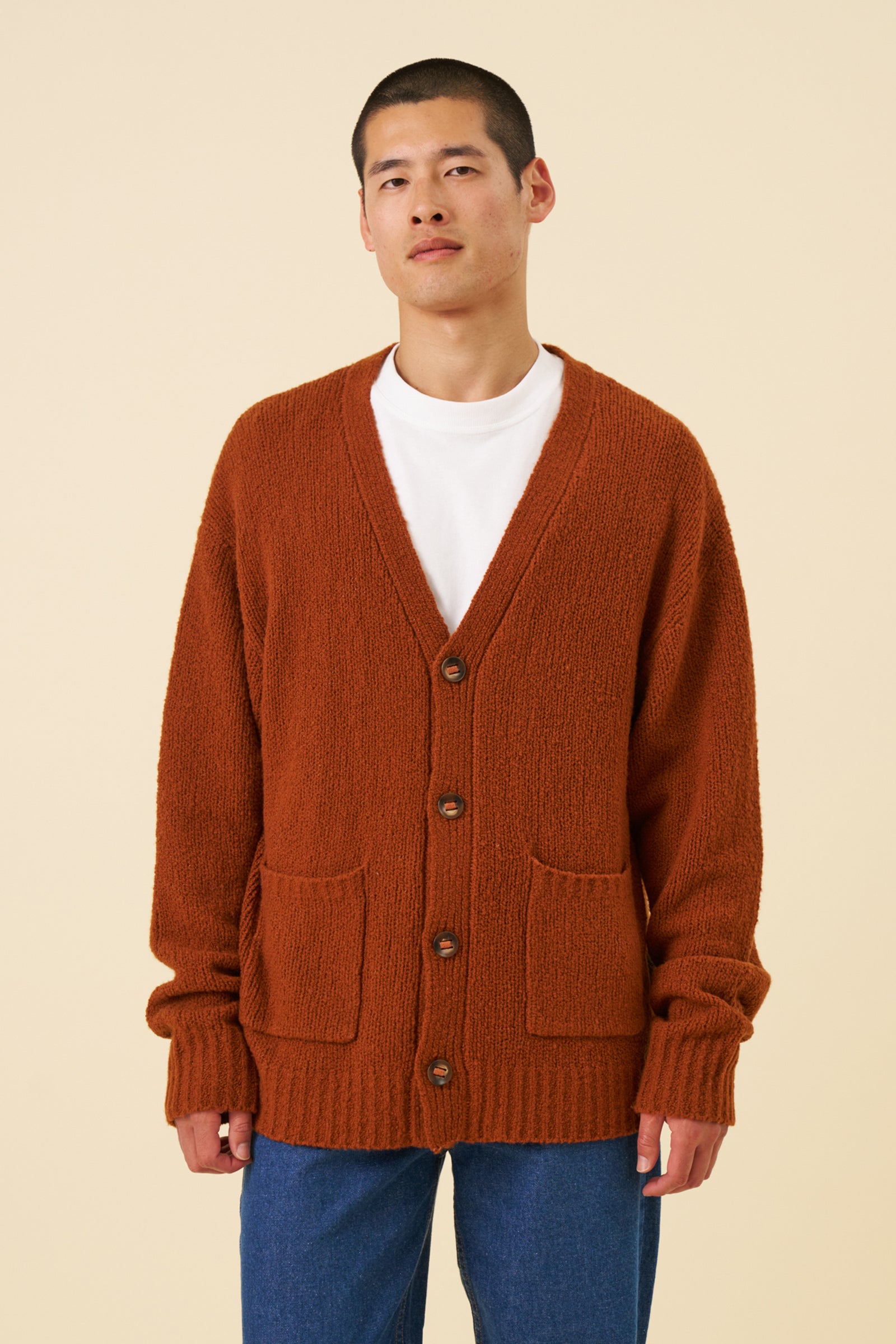 ROASTED ROOTS WOOL CARDIGAN – bound