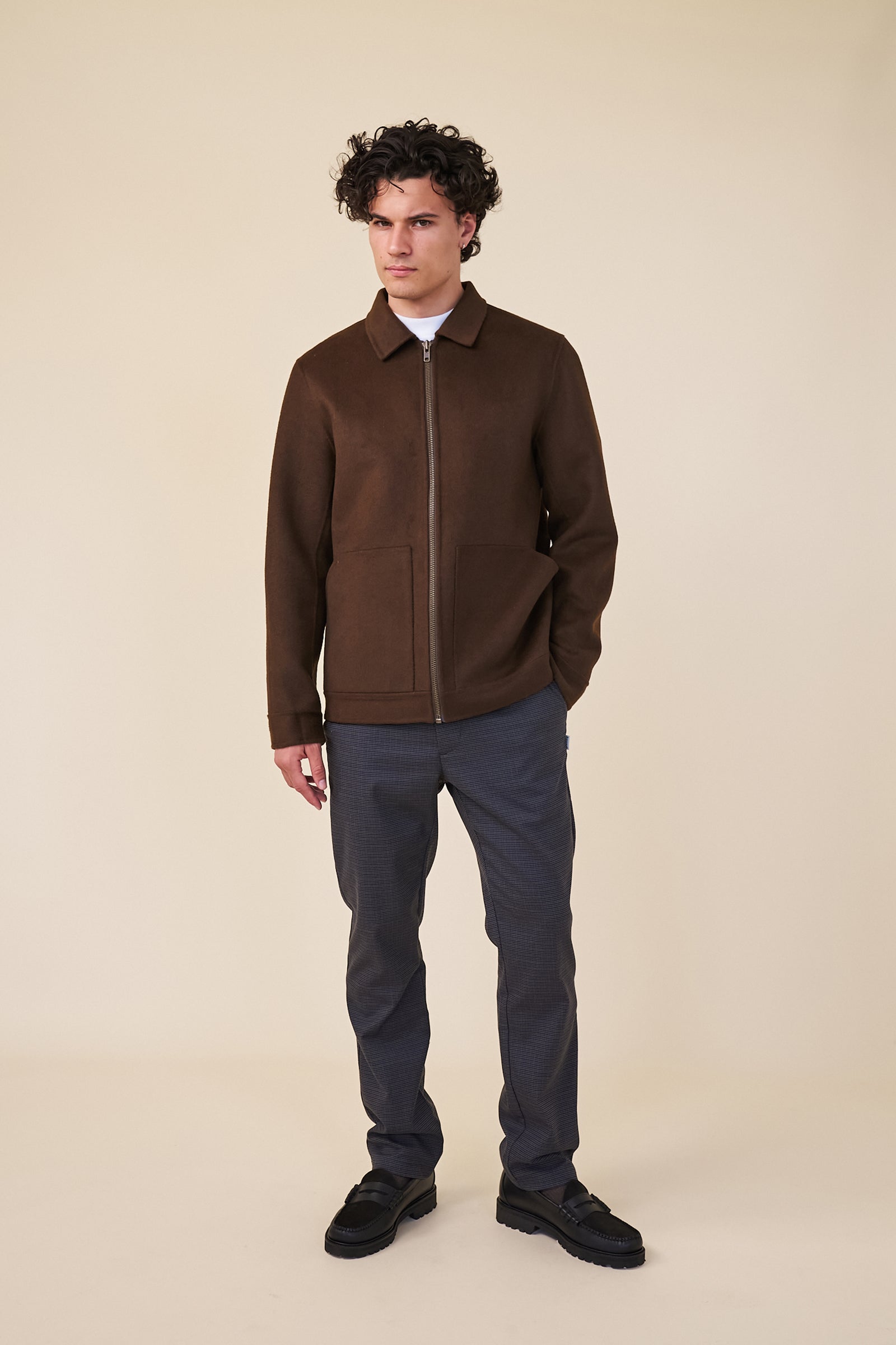 WINDSOR WOOL JACKET - WALNUT – bound