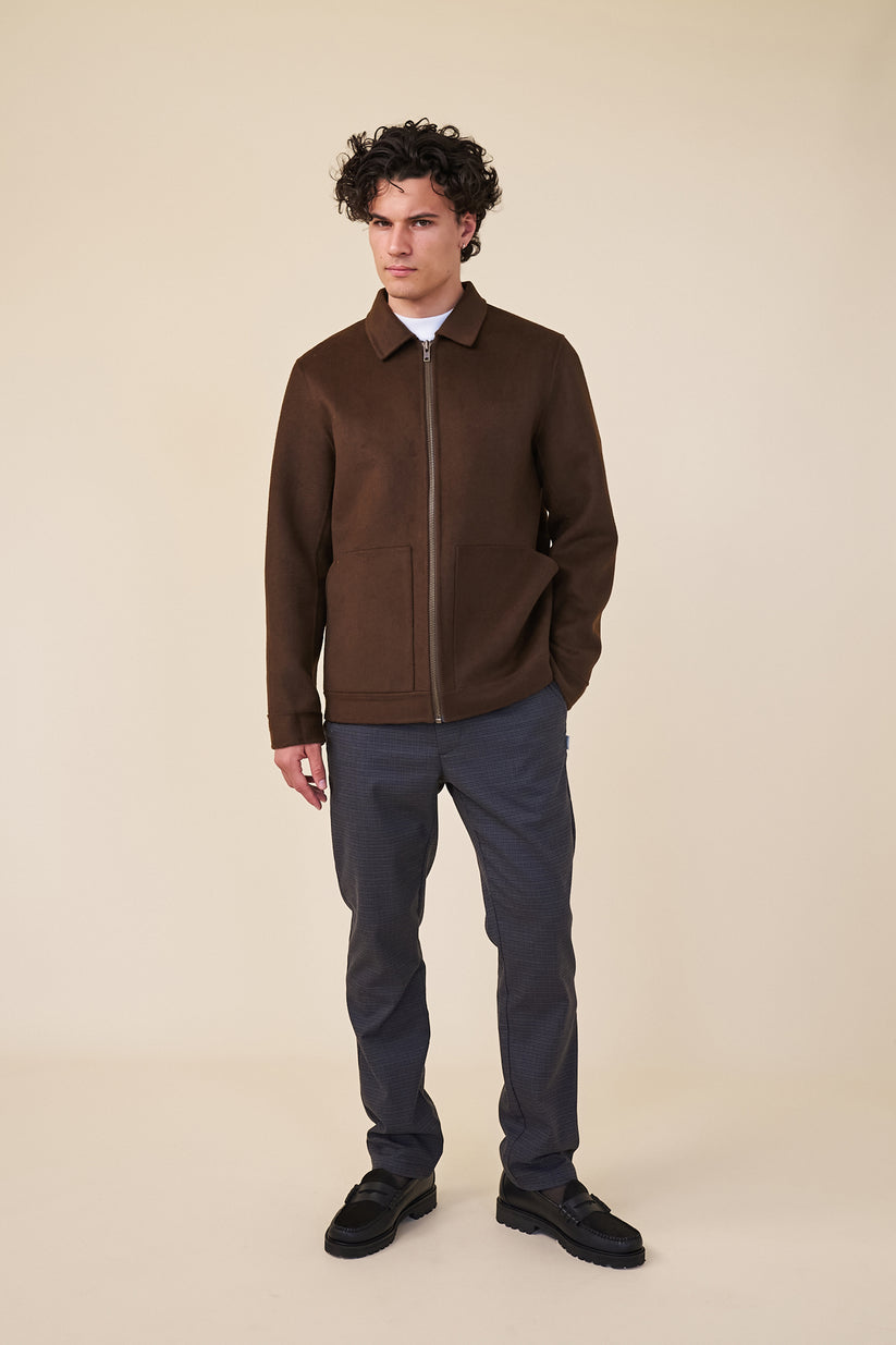 WINDSOR WOOL JACKET - WALNUT – bound