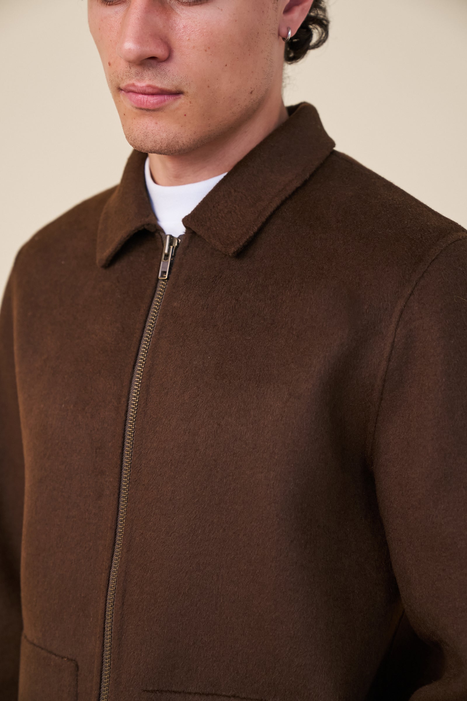 WINDSOR WOOL JACKET - WALNUT – bound