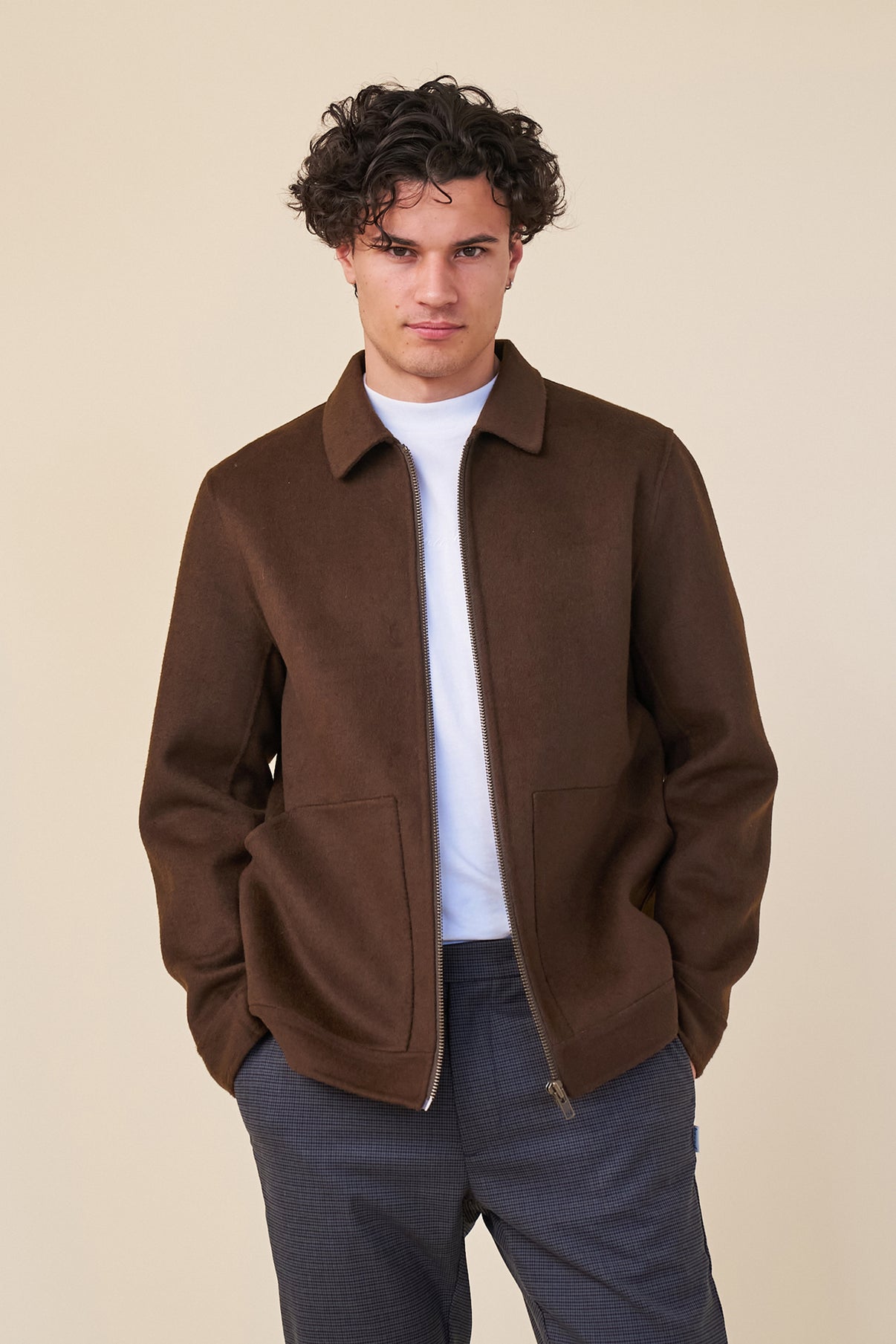 WINDSOR WOOL JACKET - WALNUT – bound