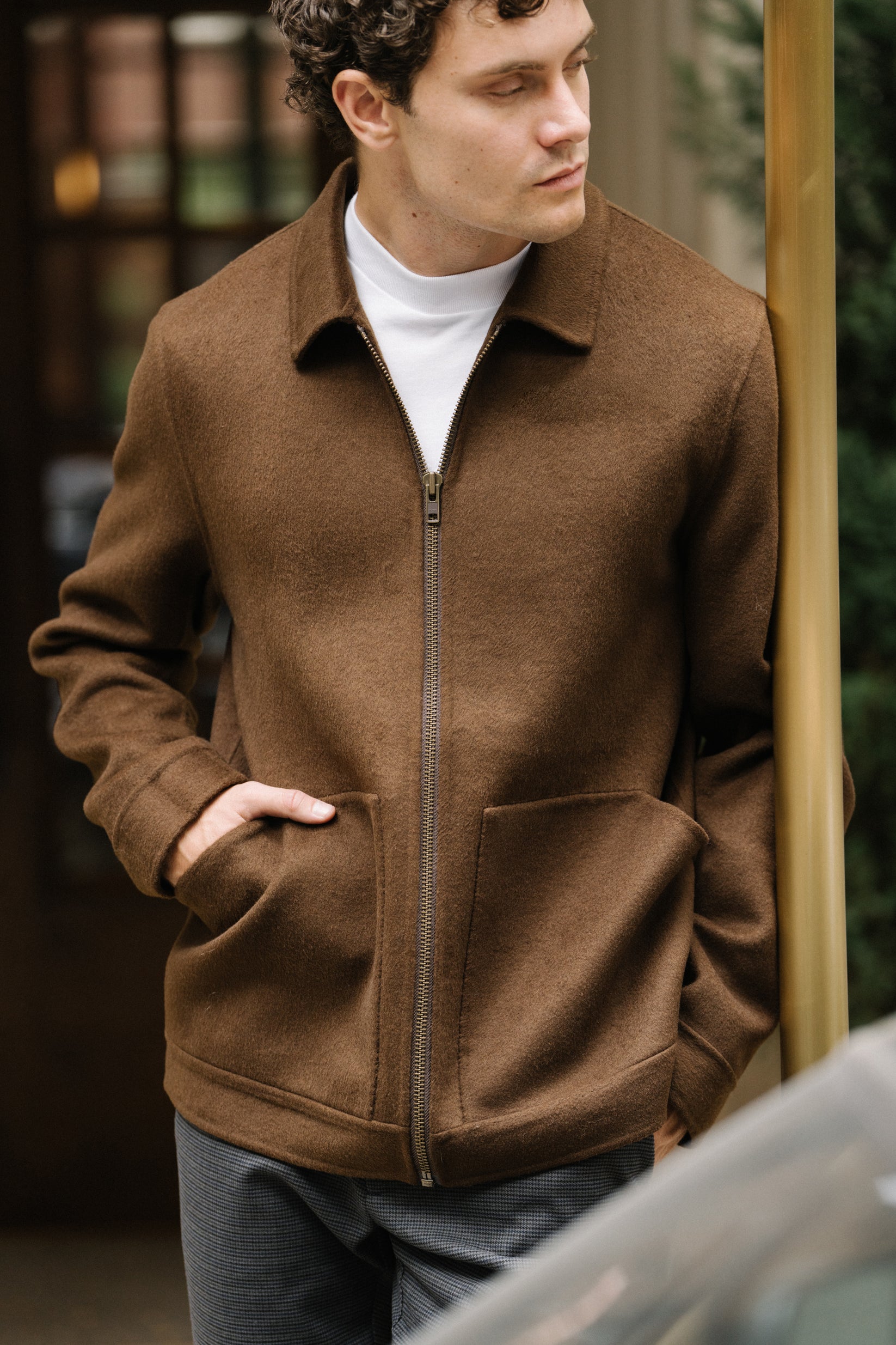 WINDSOR WOOL JACKET - WALNUT – bound